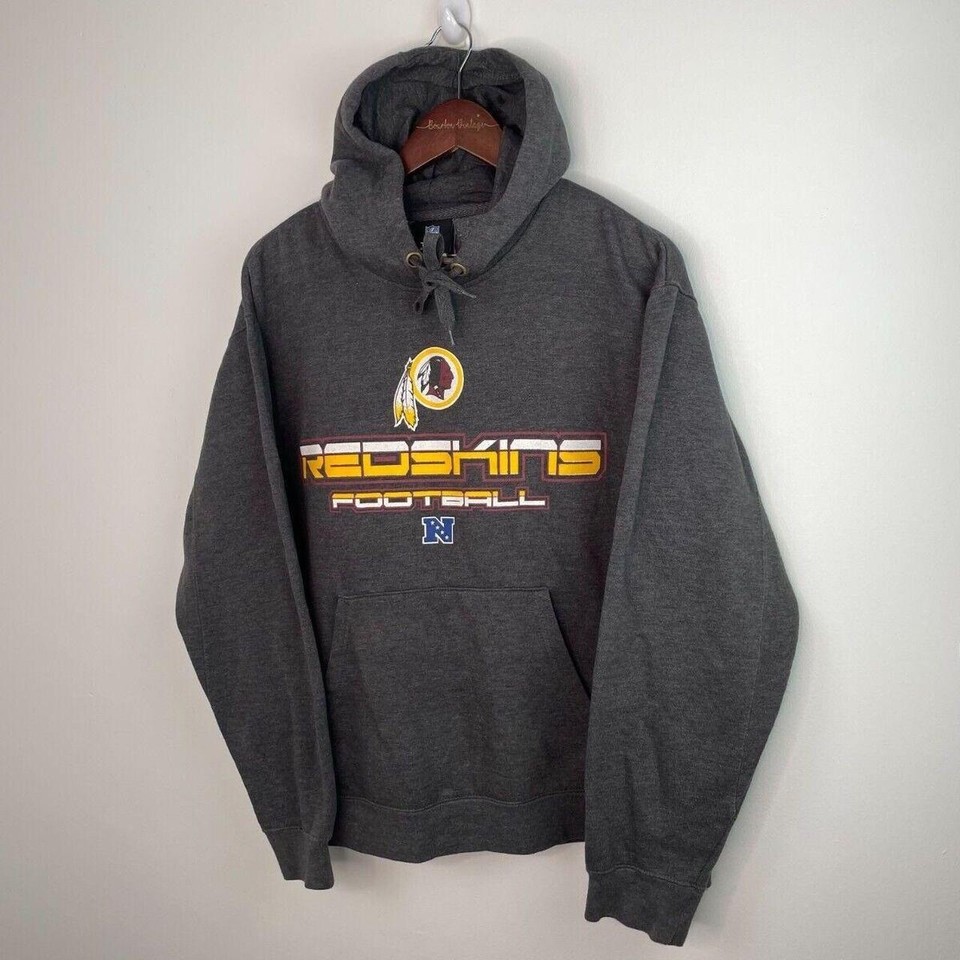 Vintage NFL Washington Redskins Sweatshirt Hoodie Mens Large Spellout ...
