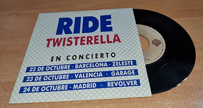 RIDE Twisterella RAREST 7" SPAIN PROMO SINGLE VINYL UNIQUE COVER TOUR ...
