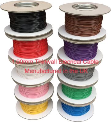 2.00mm 25A Automotive Thinwall Cable Wire Car Marine Campervan ...