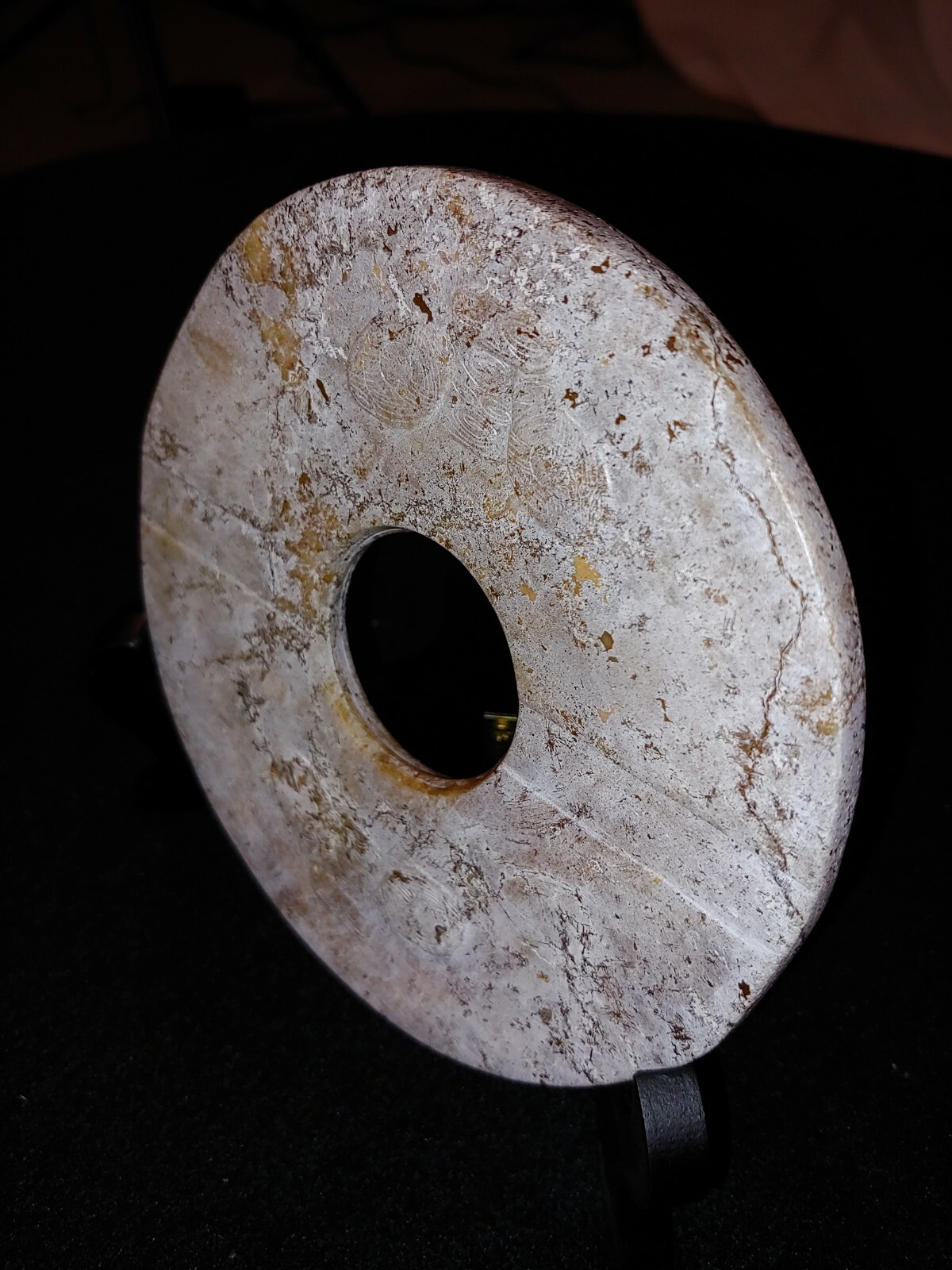 Ancient Chinese Jade - Liangzhu Jade Disc (Bi) of Neolithic Culture ...