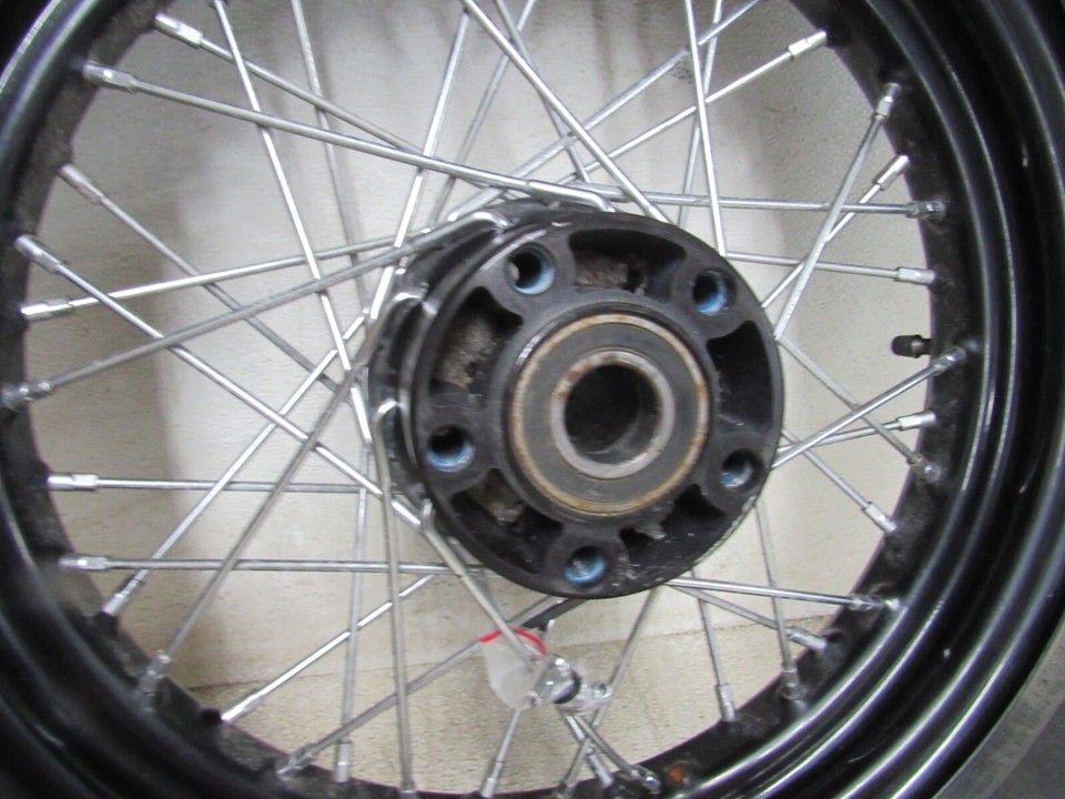 HARLEY DAVIDSON SOFTAIL FATBOY REAR WHEEL RIM SPOKE DUNLOP TIRE OEM #60 ...