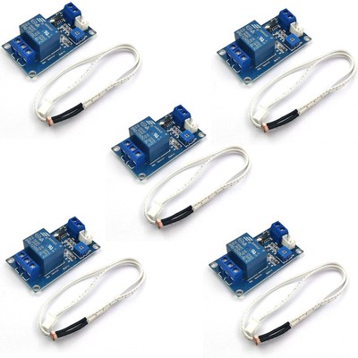 5pcs 12V Photoresistor Sensor Relay Module Car Light Automatic Control ...