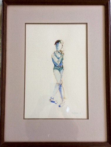 EXQUISITE ORIGINAL DANCE BALLET ART RARE SIGNED WATERCOLOR PAINTING KEN ...