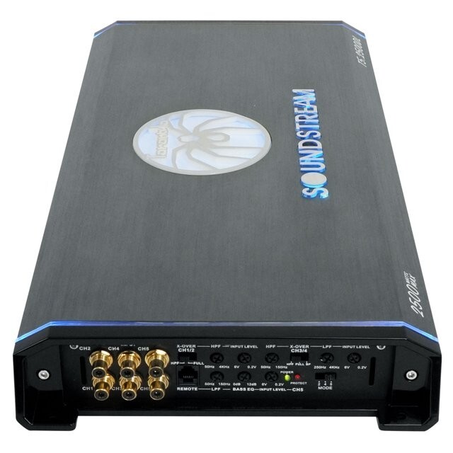 SOUNDSTREAM T5.2500DL 2500 WATT 5 CHANNEL AMPLIFIER CLASS A/B CAR AUDIO ...