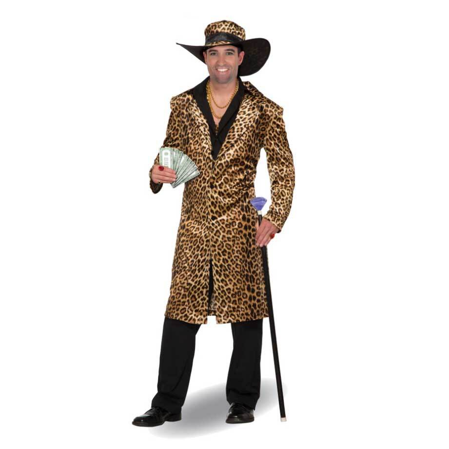 Leopard Coat w Hat 20s 70s Fancy Gent Hustler Suit Men Gangster Conman ...