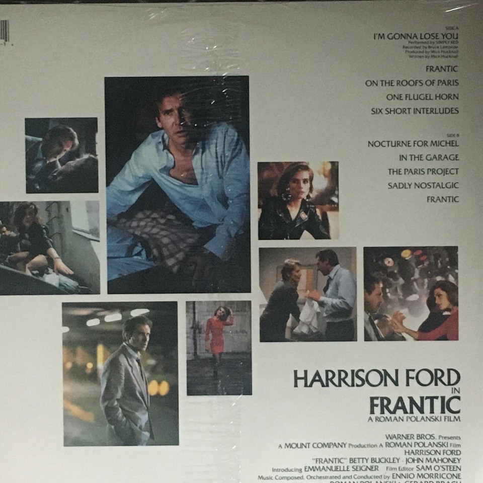 FRANTIC Soundtrack-Sealed LP Vinyl Record-Mint-New-US-Simply Red track ...