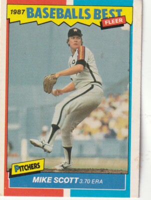 FREE SHIPPING-MINT-1987 Fleer Baseball's Best #38 Mike Scott PLUS BONUS ...