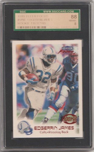EDGERRIN JAMES: 1999 FLEER FOCUS ROOKIE GRADED 8.8 NM/MT CARD | eBay