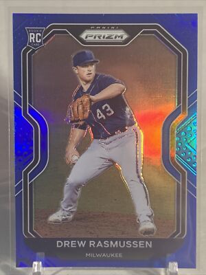 2021 Prizm Blue Rookie Card Drew Rasmussen | eBay