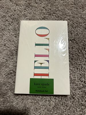 Kate Spade 2 Pack Notebook Set Hello/ Black Polka Dot 6x4” | eBay
