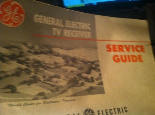 EARLY GENERAL ELECTRIC SERVICE GUIDE TV RECEIVER box64 | eBay