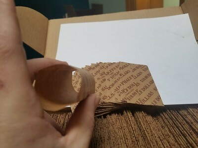 200 Pack Half Dollar, Pop-Open / Flat Paper Coin Wrappers. Tubes for ...