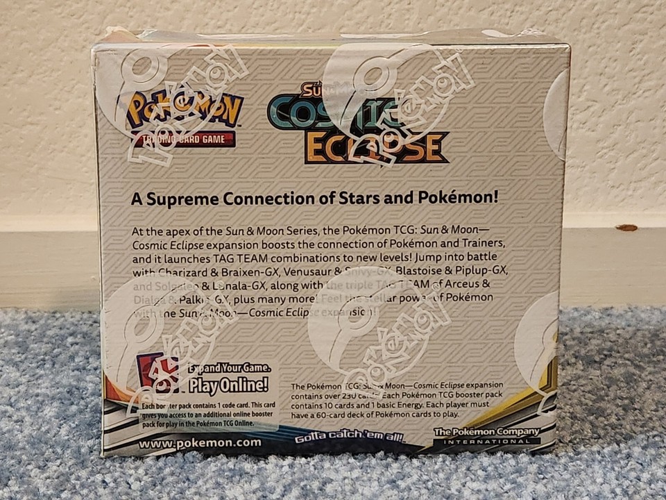 Pokemon TCG Sun & Moon Cosmic Eclipse Booster Box Brand New Sealed With ...