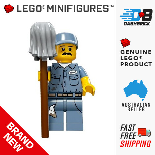 LEGO® Minifigures™ - Janitor (9 of 16) Series 15 (Cleaner/City) - NEW ...