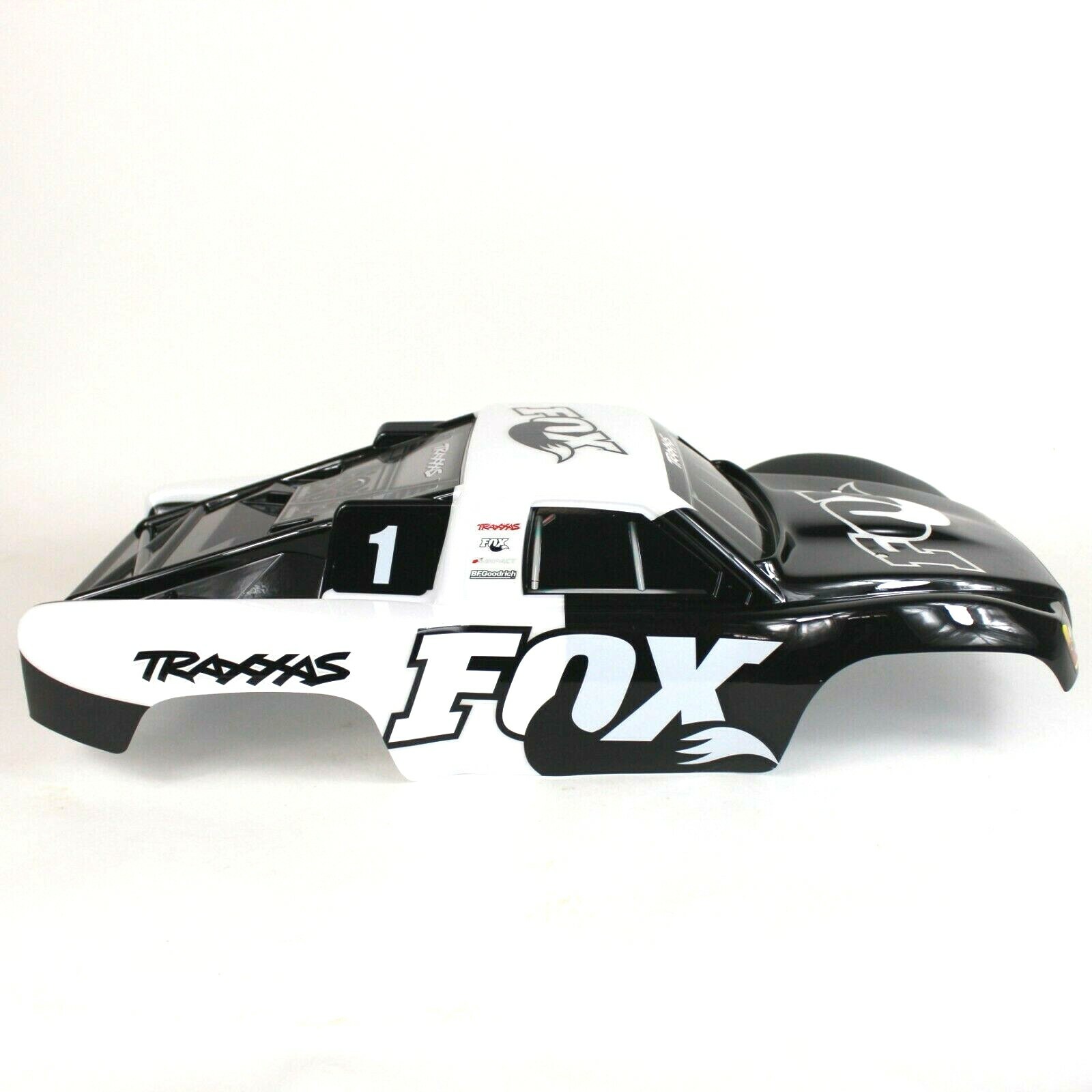 Traxxas Slash FOX Racing Body White 2WD Painted & Pre-Cut w/Decals 6849 ...
