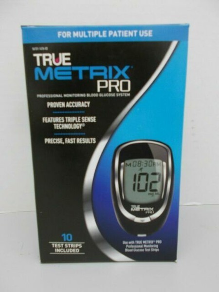 True Metrix Pro Monitoring Blood Glucose System 10 Test Strips for sale ...