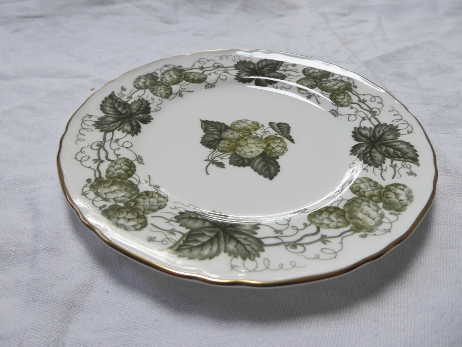 Royal Worcester The Worcester Hop Mathon Side Plates Vintage Fine Bone ...