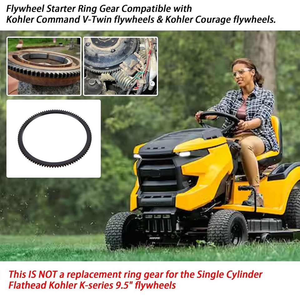 For Kohler Command V-Twin and Kohler Courage Flywheel Starter Ring Gear ...