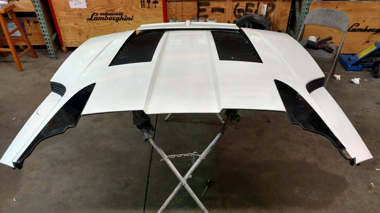 LAMBORGHINI GALLARDO SPYDER REAR ENGINE HOOD BONNET OEM 407827023 06 ...