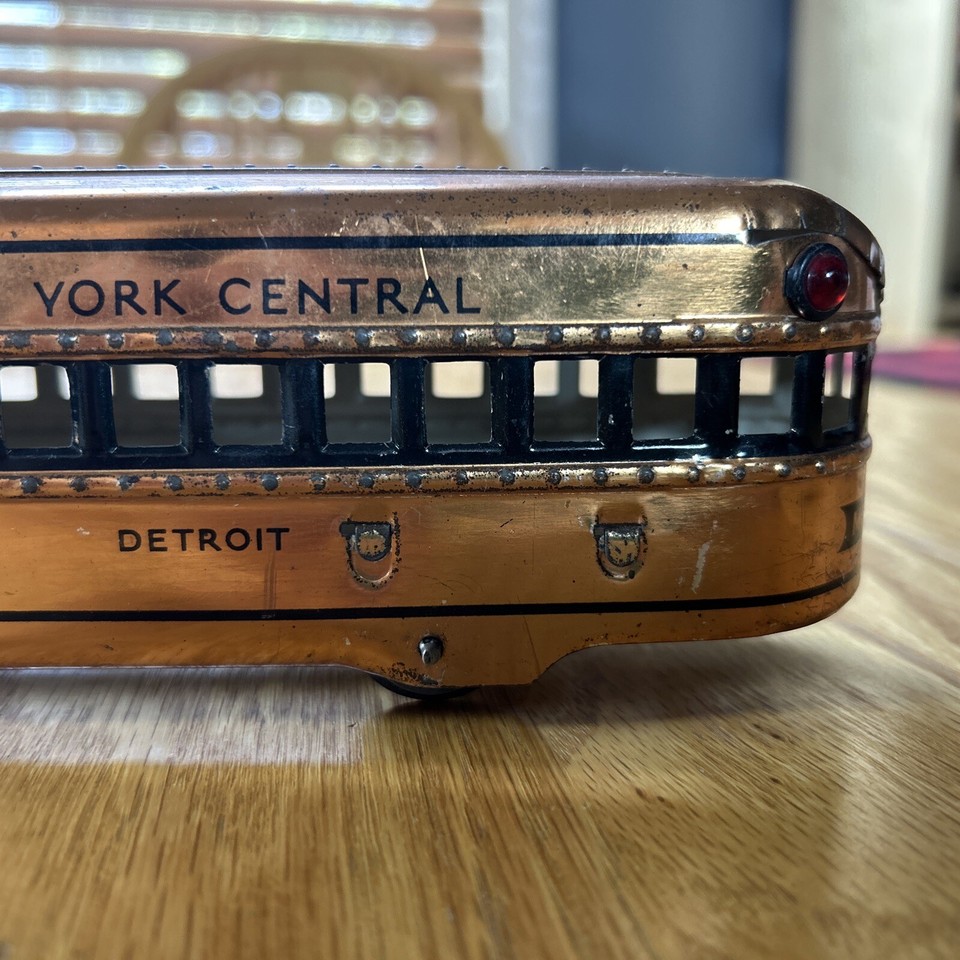 MARX Mercury Articulated Steam Engine Train Copper Cars Original Box ...