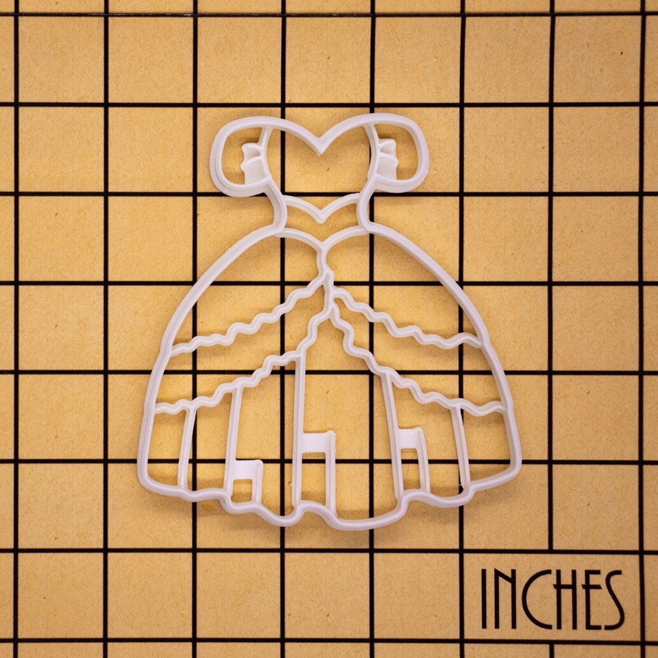Princess Dress Cookie Cutter - prom prince ballroom Rapunzel fairy tale ...