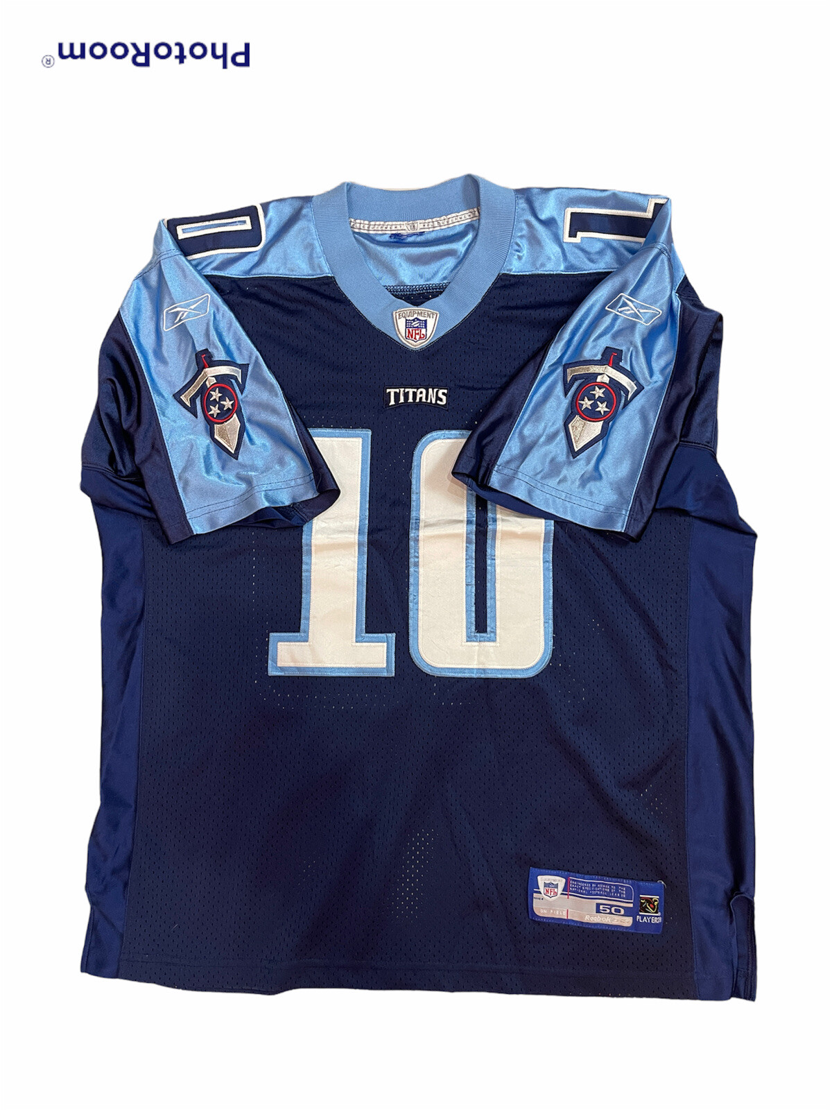 Reebok Tennessee Titans NFL Football Vince Young #10 Sewn Jersey Blue ...