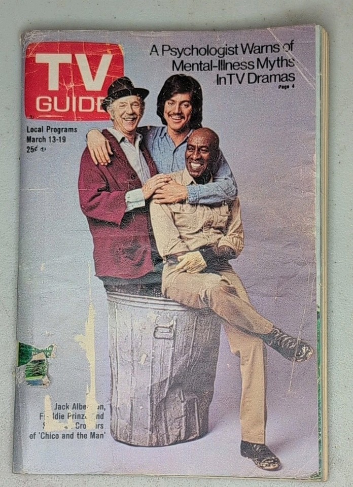 Vintage TV Guide 1976 Lot of 4 March Freddie Prinze Danny Thomas Jack ...