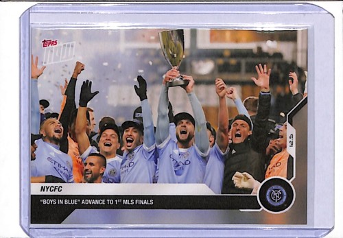 2021 TOPPS NOW MLS #206 NYCFC - PRINT RUN 187 - "BOYS IN BLUE" ADVANCE ...