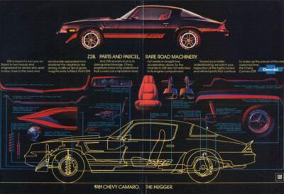 Z28. Parts and Parcel. Rare Road Machinery. Chevrolet Camaro ad 1981 | eBay