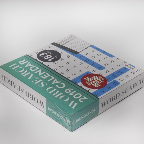 Bendon Word Search 2019 Calendar Fold Out Stand 183 Puzzles New Sealed ...