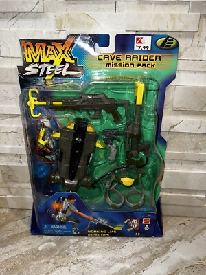 Max Steel Cave Raider Mission Pack Mattel | eBay