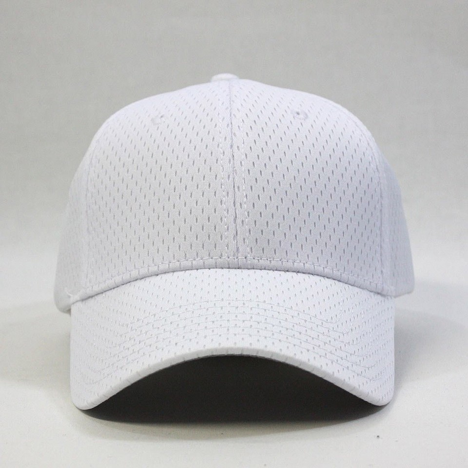 New Cool Mesh Sports Baseball Curved Structured Cap Orange Red Blue ...