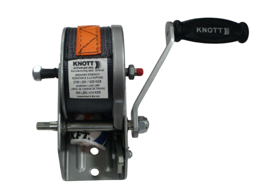 Triton 18344 PWC Trailer Winch With Strap And Handle 600 lb