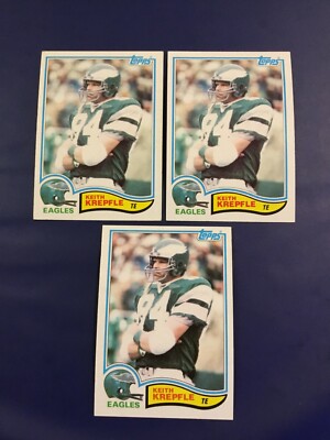 1982 Topps # 449 KEITH KREPFLE Lot 3 Philadelphia Eagles IOWA STATE ...