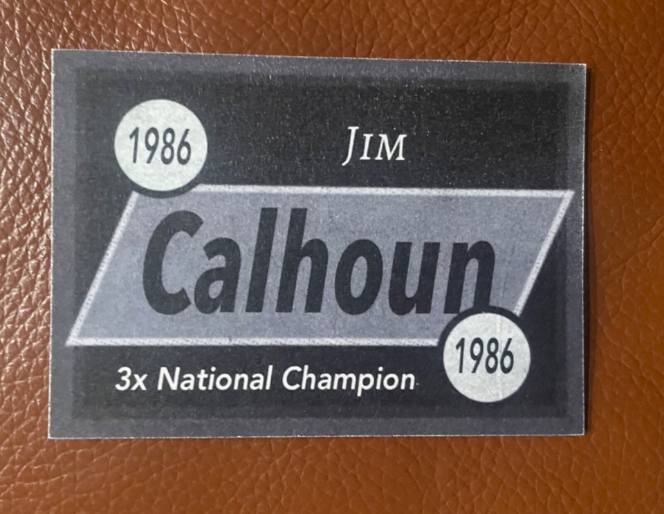 JIM CALHOUN autograph CONNECTICUT HUSKIES custom card signed | eBay