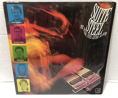 1970 Suite Steel PEDAL STEEL GUITAR LP Vinyl Red Rhodes Sneaky Pete ...