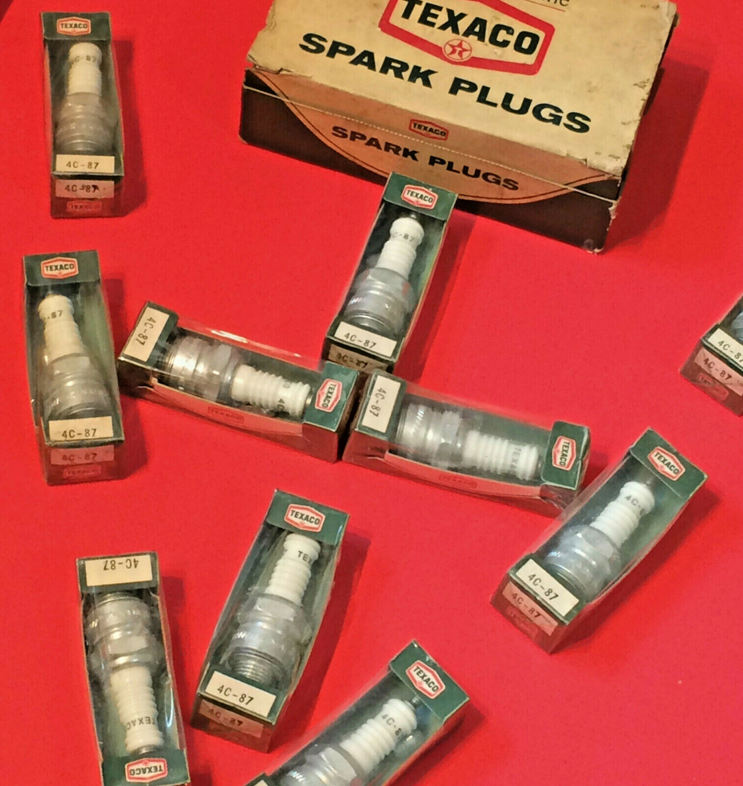 10 TEXACO Triumph Spitfire 1/2" Reach Spark Plugs also fit TR-1 thru TR ...