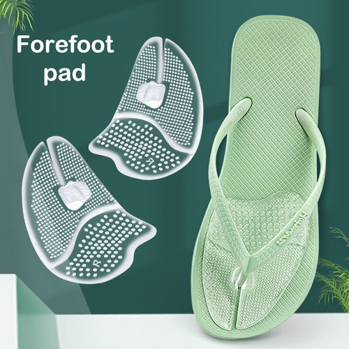 1Pair Flip Flops Sandals Cushions Pad Toe Forefoot Inserts Shoe Pads ...