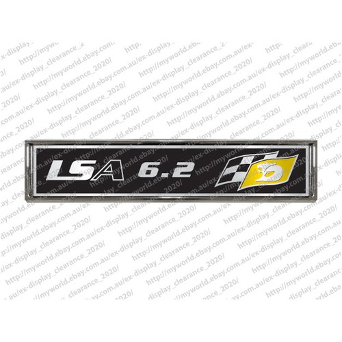 BADGE TO SUIT HOLDEN VE-VF COMMODORE LSA 6.2 YELLOW CONSOLE/DASH | eBay ...