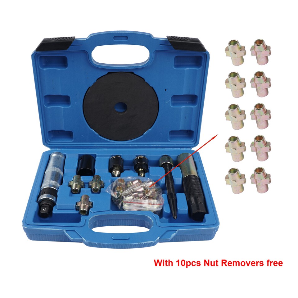 10pcs Nut Removers Master Locking Wheel Nut Removal Tool Kit w/ 10 Free ...