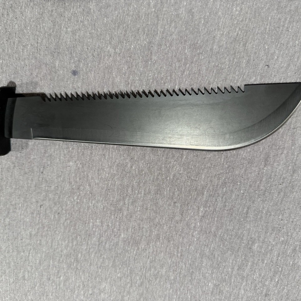 18” Machete Sawback Fixed Blade w/ Sheath Survival Camping Brush Knife ...