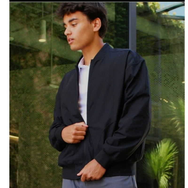 Fabletics Bomber Jacket Coat Rain Resistant Mens The Don Size Small ...