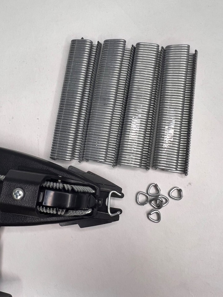 "D"-RING HOG RING TOOL AND 9/16" GALVANIZED SHARP POINT HOG RINGS ...