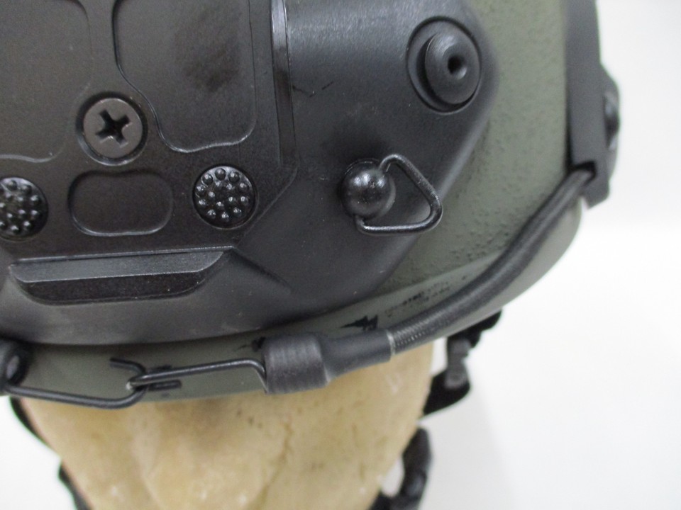 GENTEX ACH MOD HIGH CUT GUNFIGHTER ARMY COMBAT HELMET RANGER GREEN ...