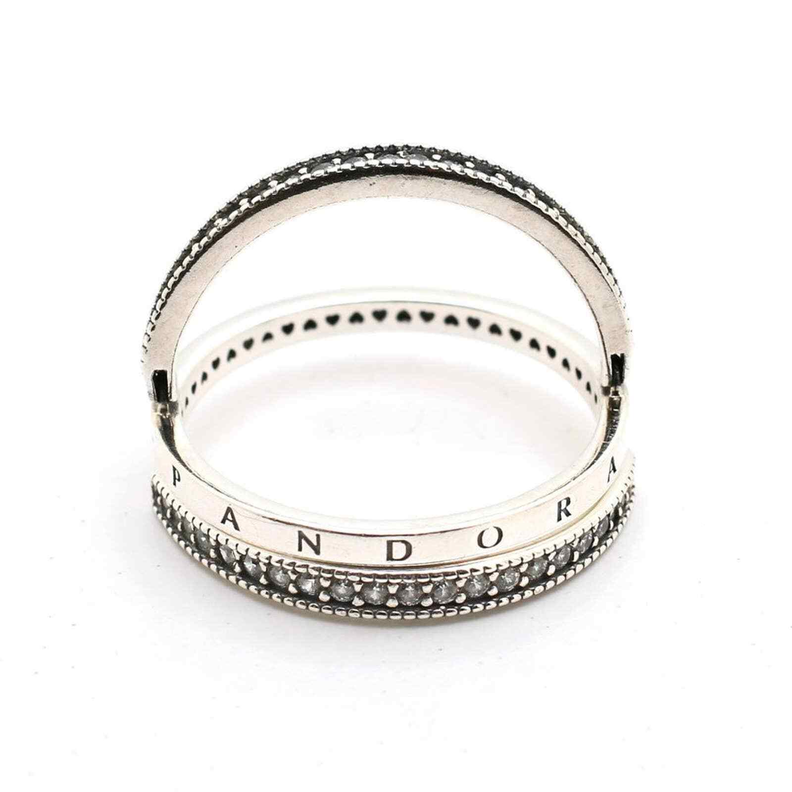 Authentic PANDORA Flipping Hearts of Pandora Ring - Gem