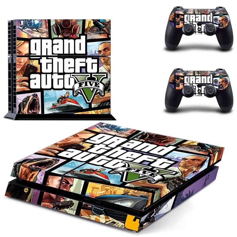 GTA Grand Theft PS4 Skin Sticker Decal Wrap Playstation 4 Console ...