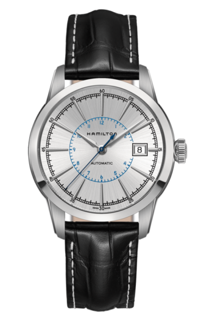 Hamilton American Classic Gray Men's Watch with Black Leather Band ...