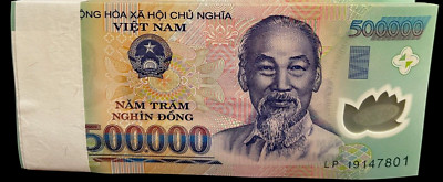 150,000,000 Vietnamese DONG 150 Million ( 300 x 500,000 NOTE ) Lot ...