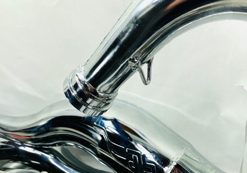 Banshee Complete 421 Cub Motor Engine Exhaust Chrome SLP Pipes Assembly ...