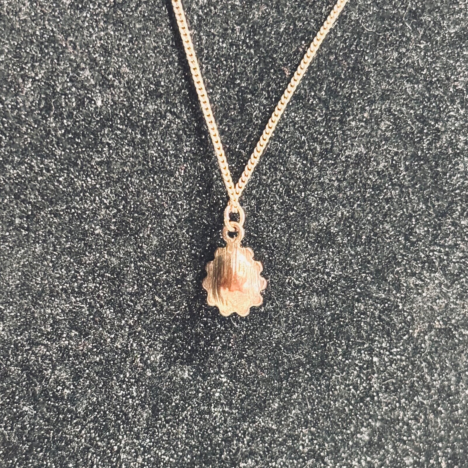 LIZ CLAIBORNE necklace delicate pink acrylic teardrop rhinestones ...